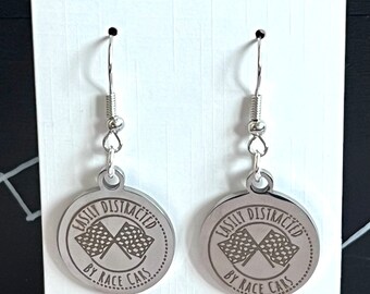 Seven Flags of Racing Earrings silver-toned Racing Jewelry - Etsy