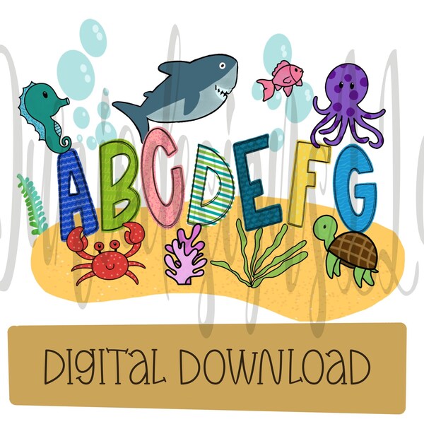 Underwater Font - Etsy UK