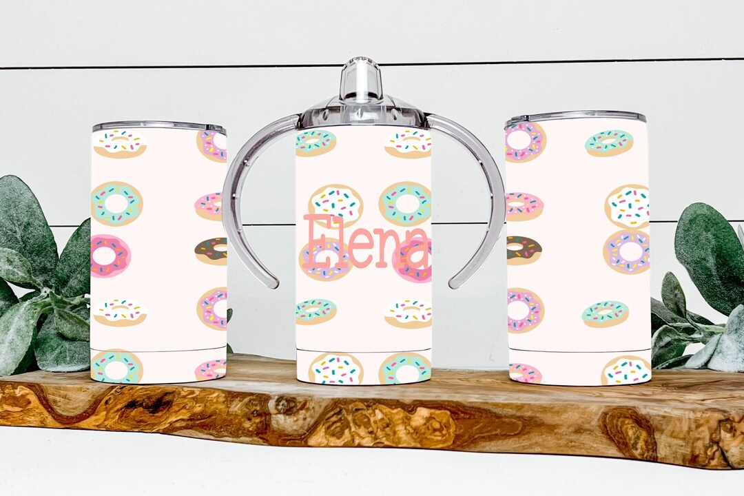 Donut Sippy Cup With Straw, Donut Party Sippy Cup With Straw, Cute ...