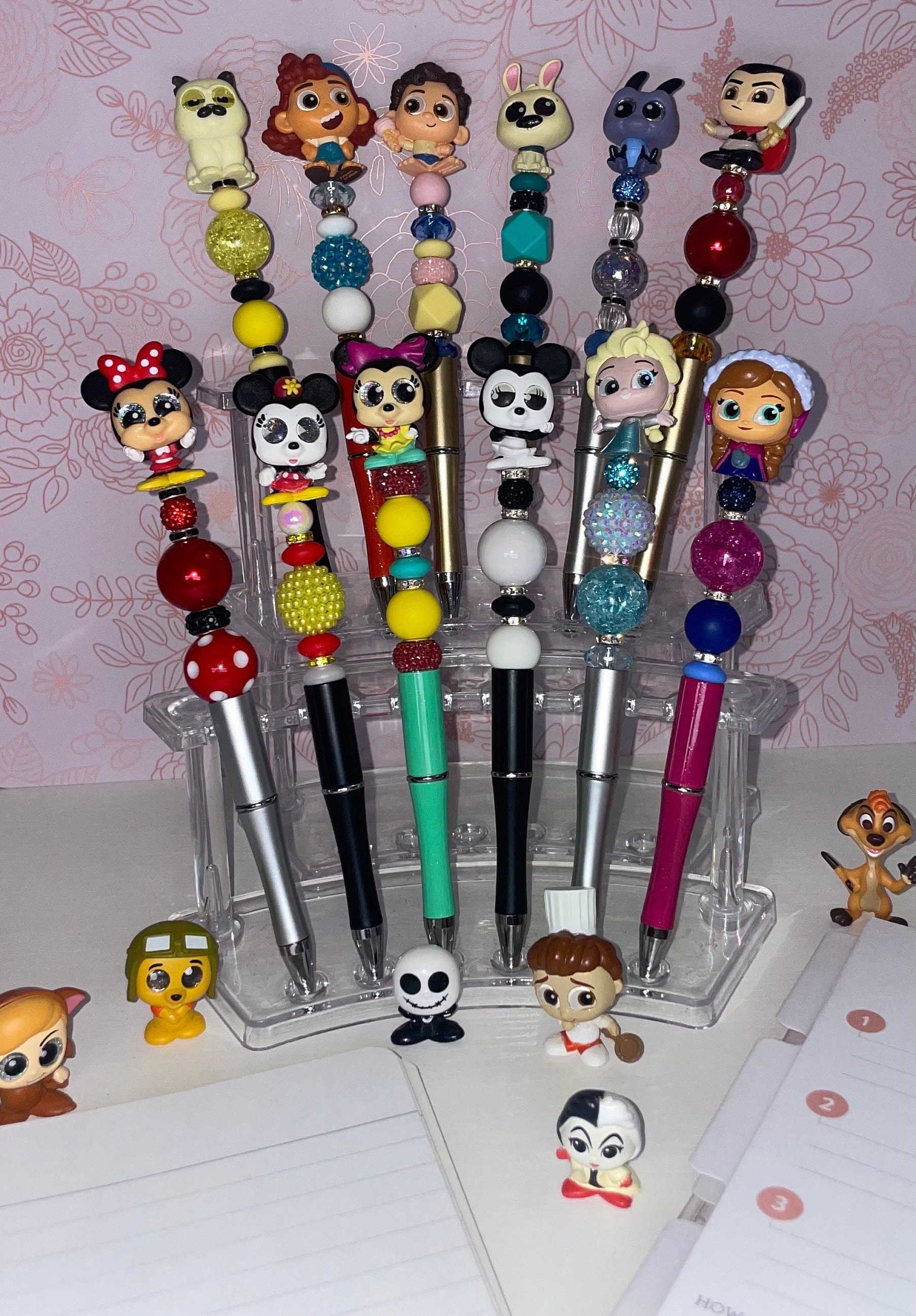 Character Pen Beaded Character Pen Beaded Disney Doorable Pen ...