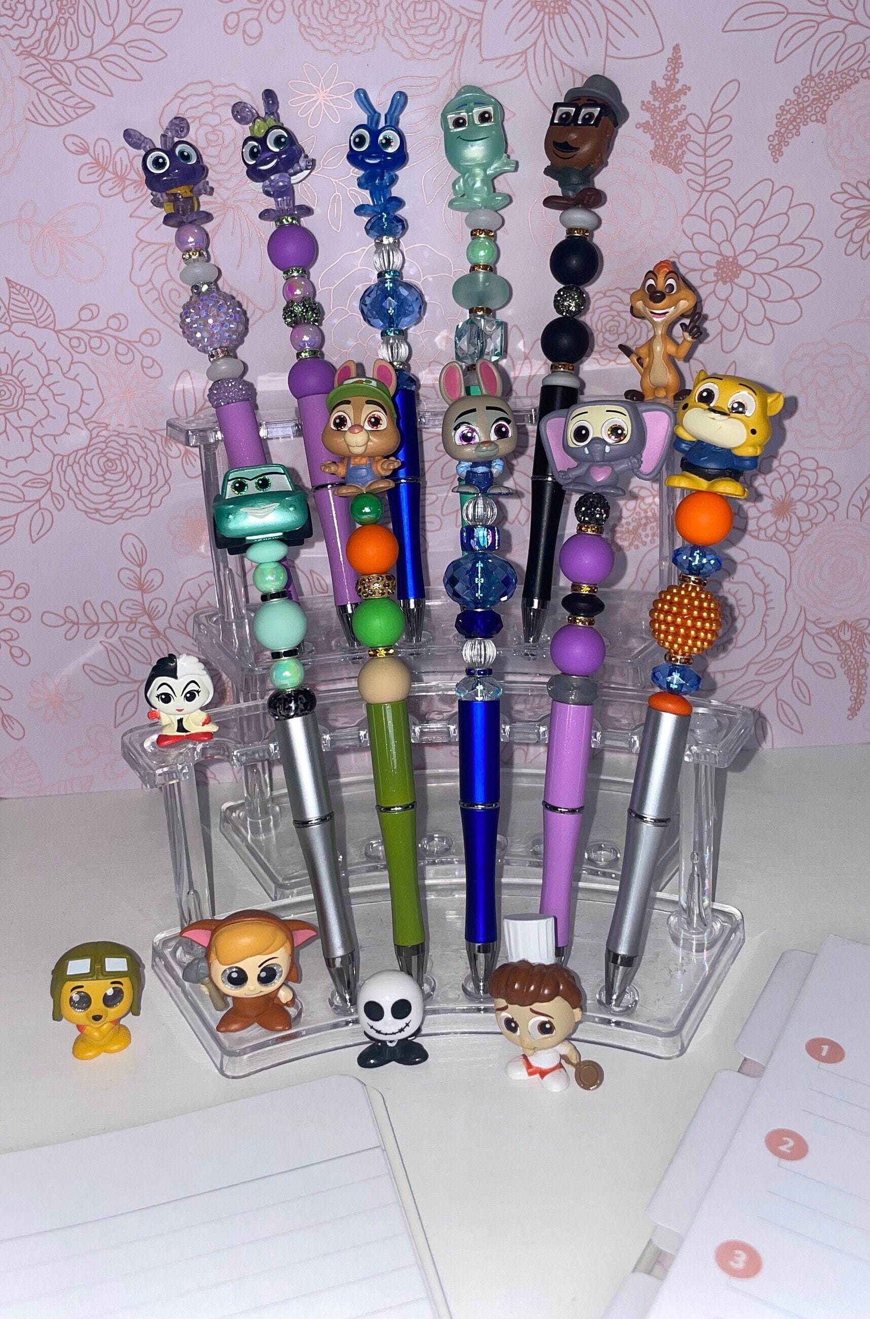 Character Pen Beaded Character Pen Beaded Disney Doorable Pen ...