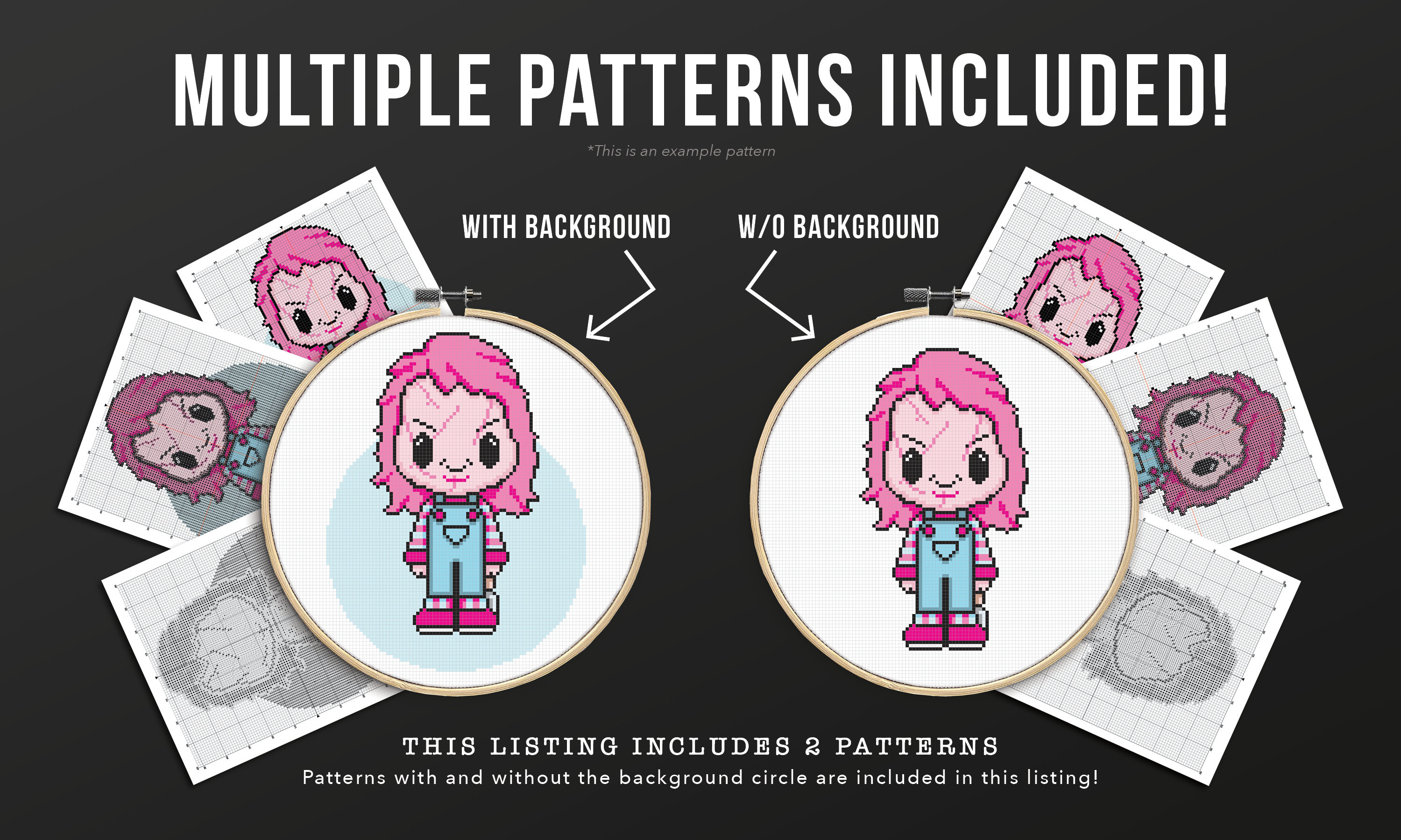 Horror Movie Cross Stitch Pattern Hellraiser Pinhead Cute - Etsy