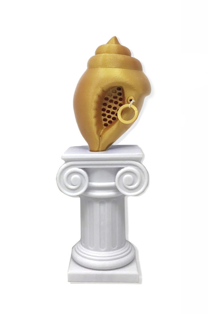 Mystic Conch V4 Pedestal Décor - Display Your Conch on Desk or Shelf ...