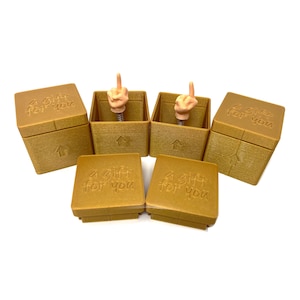 Surprise Middle Finger Box (4 Pack) - Spring Activated Middle Finger ...