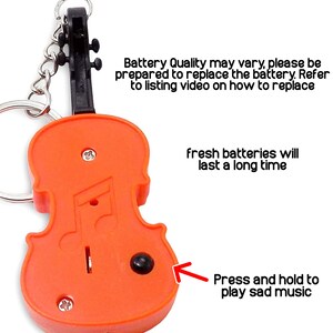 World's Smallest Violin Keychain Playable With Music - Etsy