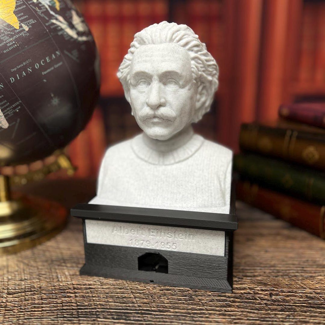 Albert Einstein Talking Bust - Press the Button for a Fun Quote or Fact ...