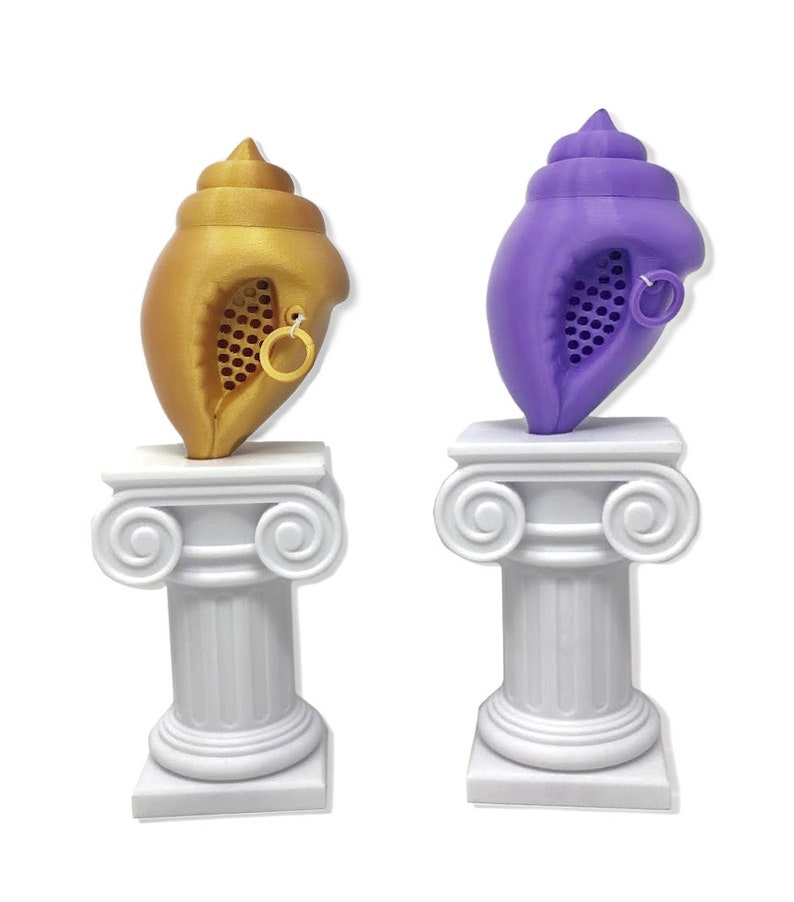 Mystic Conch V4 Pedestal Décor - Display Your Conch on Desk or Shelf ...