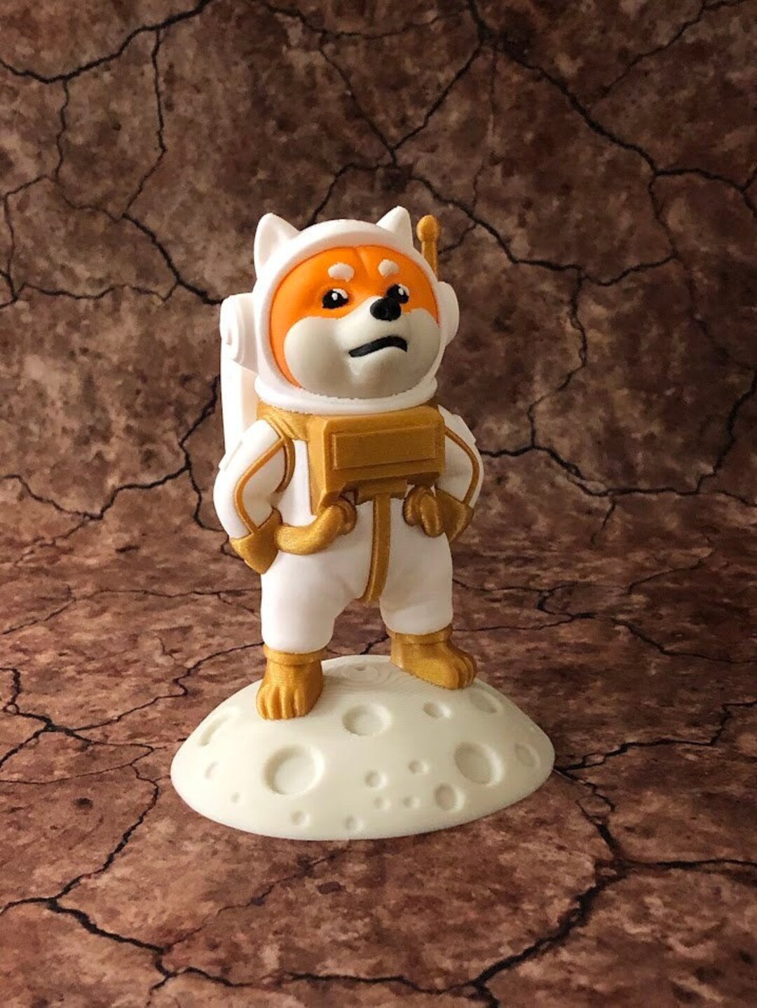Moon Doge Astronaut Figurine - Doge Coin to the Moon! - Plastic ...