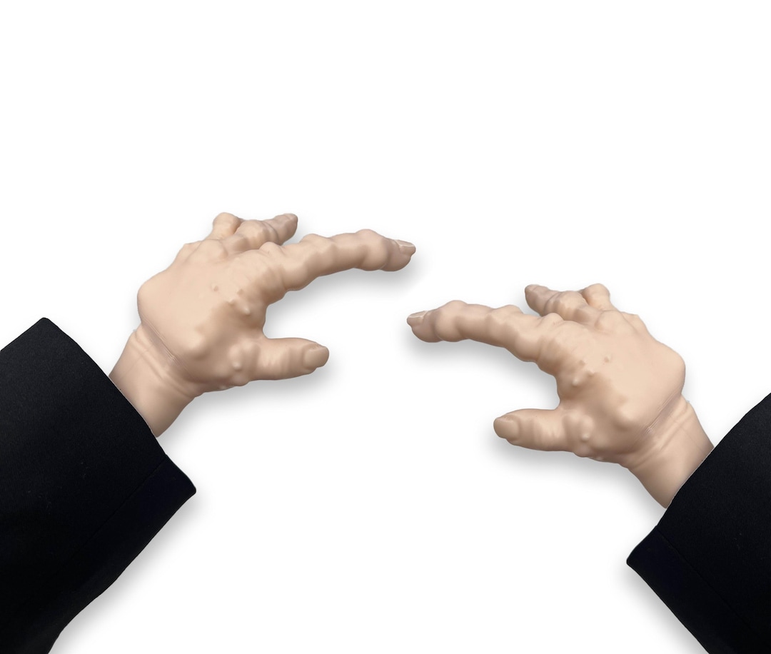 1 Pair Tiny Hands With Sticks - Mini Little Hand Stick Puppet ...