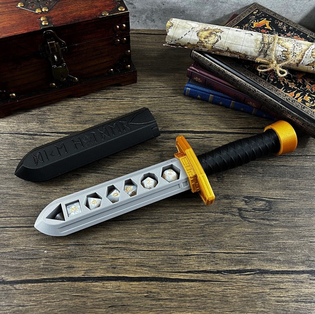 Sword Dagger Dice Holder Vault Customizable Storage for 2 - Etsy