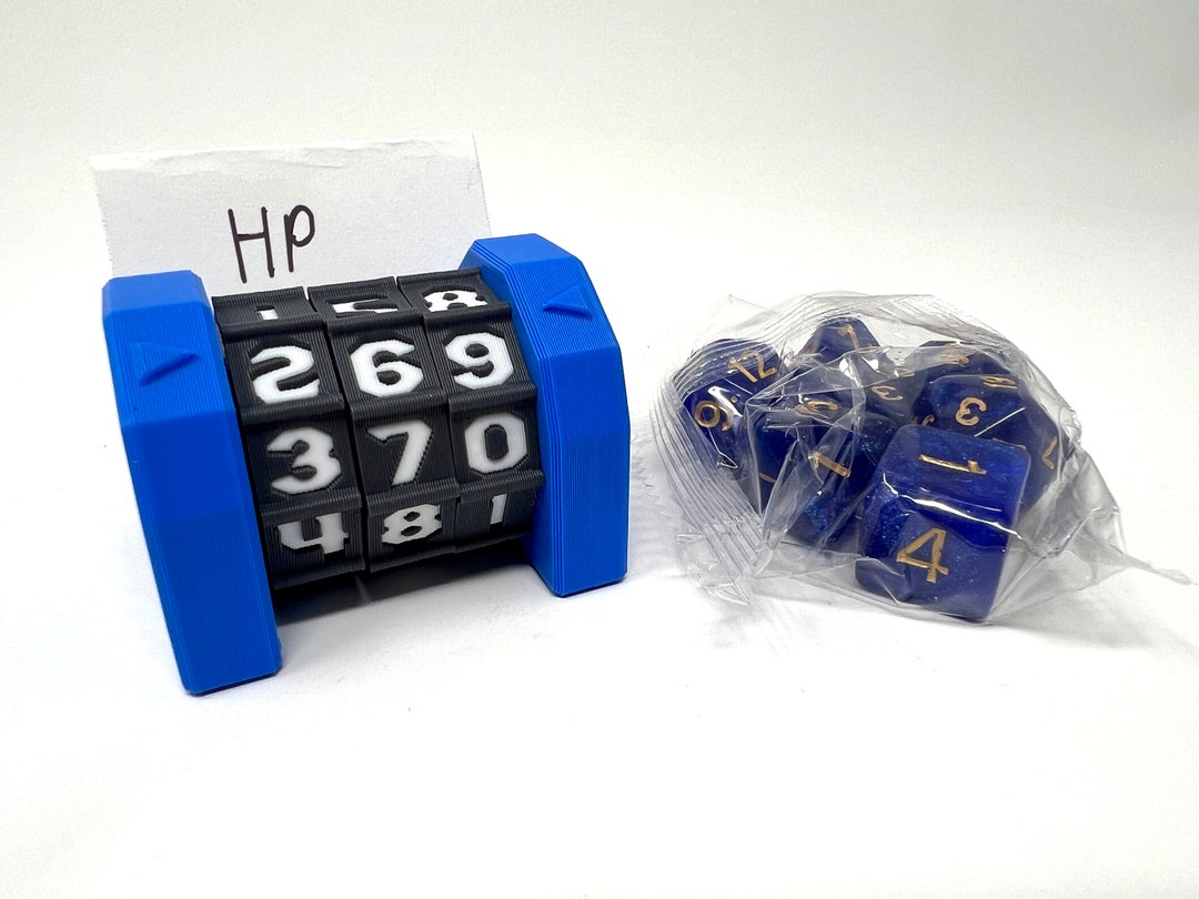Life Counter | Random 7PC D20 Dice Set Included | HP Health Tracker ...