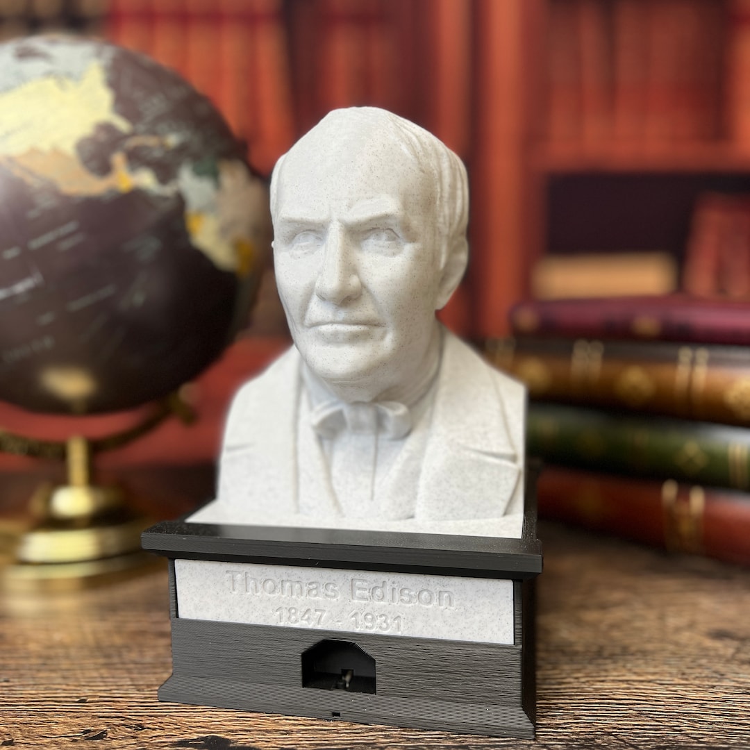Thomas Edison Talking Bust - Press the Button for a Fun Quote or Fact ...