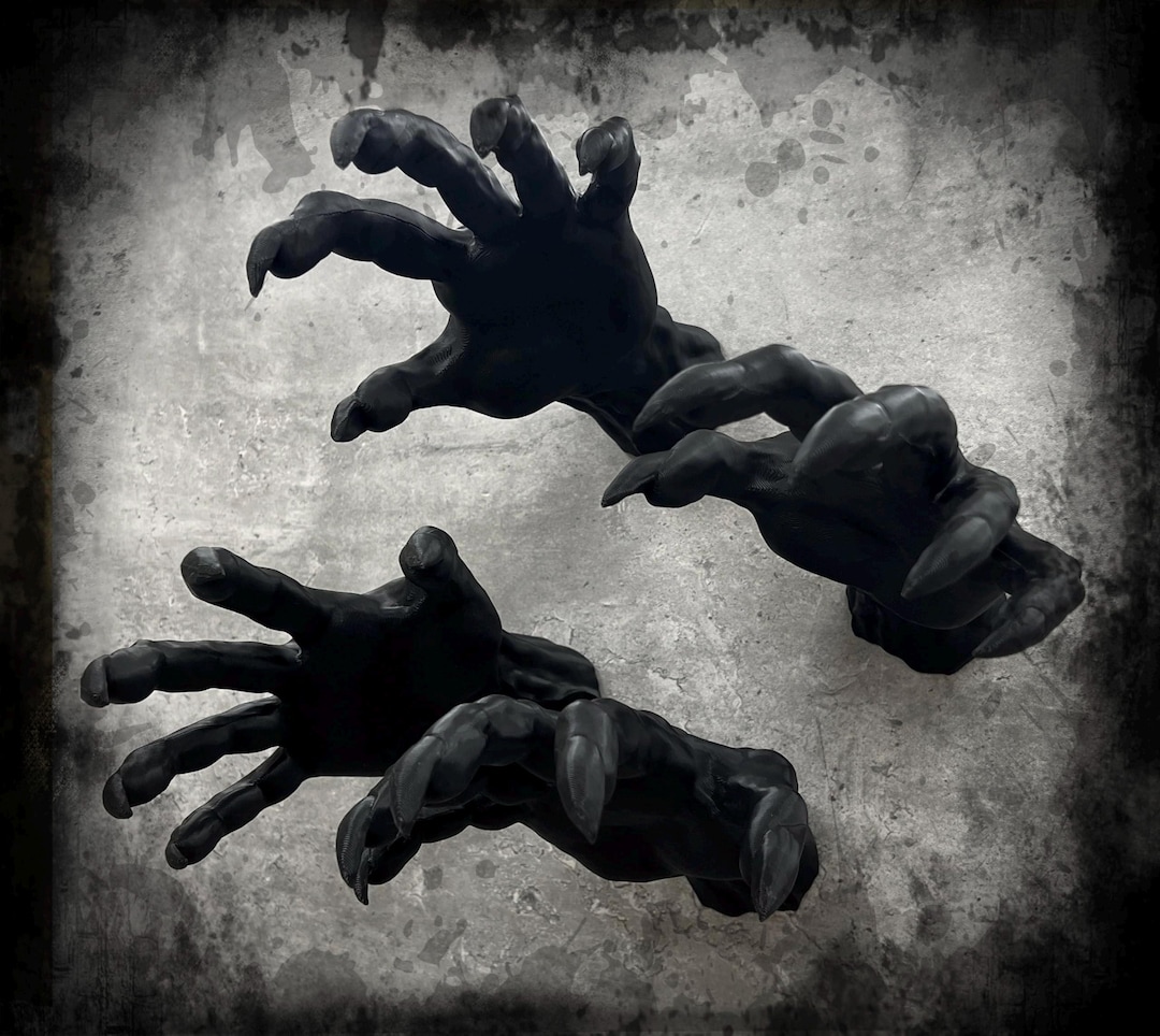 Creepy Reaching Wall Hands - (4 Pack - Matching Left Right - Screws ...