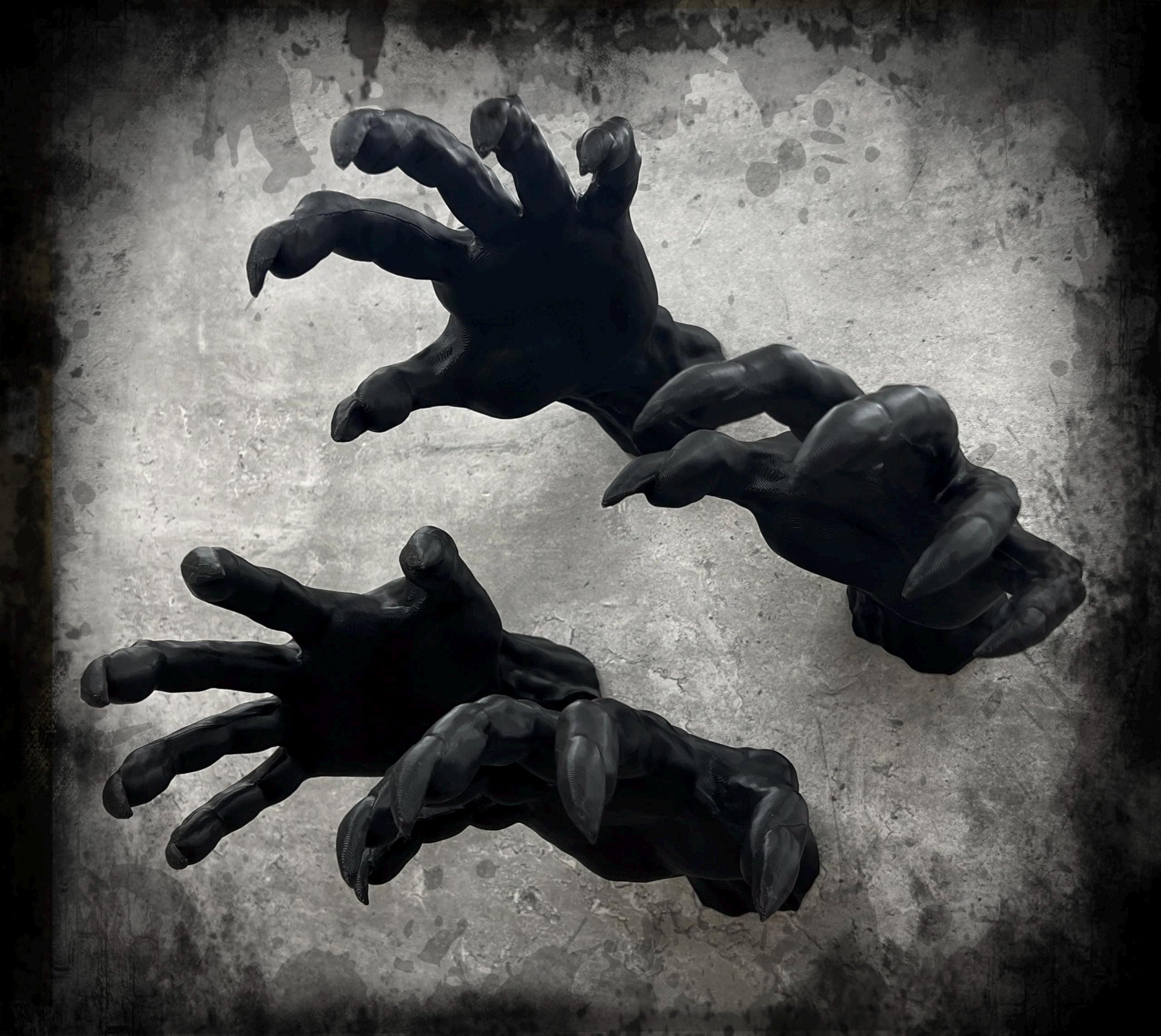 Creepy Reaching Wall Hands - (4 Pack - Matching Left Right - Screws ...