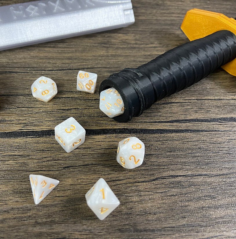 Sword Dagger Dice Holder Vault | Customizable | Storage for 2 Sets of ...