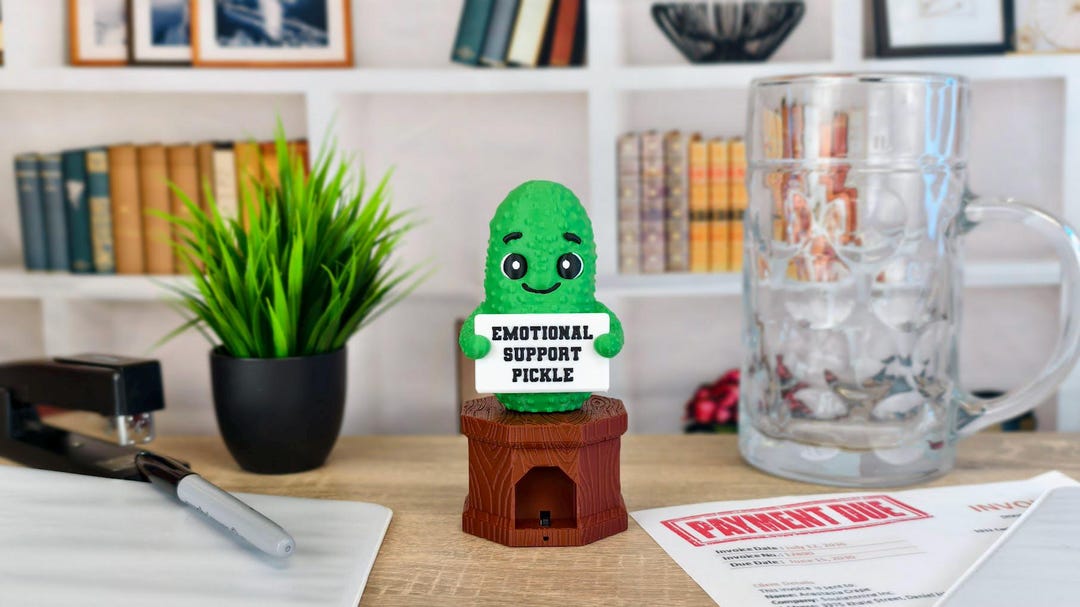 Emotional Support Talking Pickle - Press the Button for 100+ Supportive ...