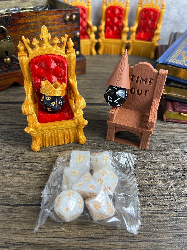 Dice Jail | Time Out Chair | Dunce Hat | Crit Crown | Lucky Throne ...