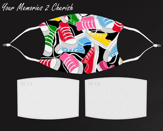 Back to School to Cool Shoe Face Mask Sublimated for You | Etsy