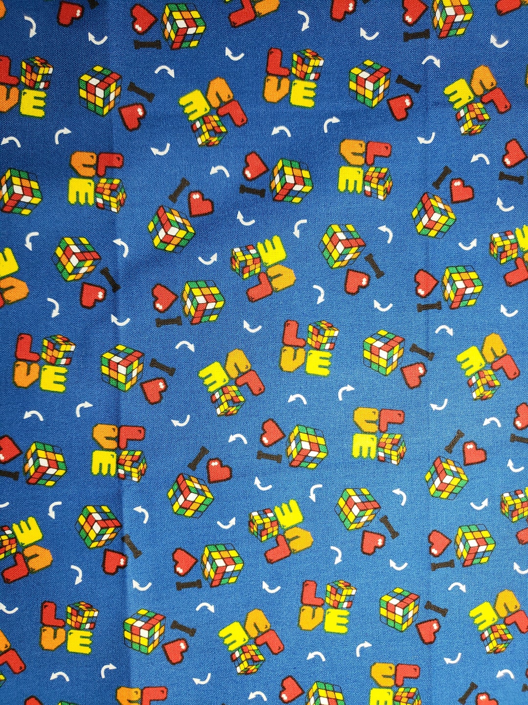 Rubik's Cube 100% Cotton for Clothing ,crafts and Quilting , Fat ...