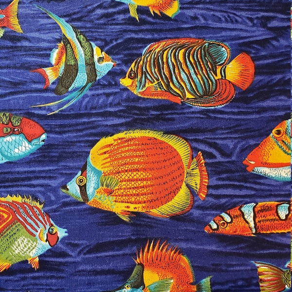 Tropical Fish Fabric - Etsy