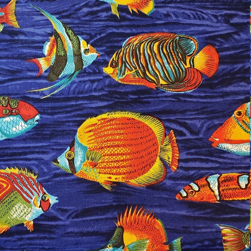 Tropical Fish Fabric - Etsy