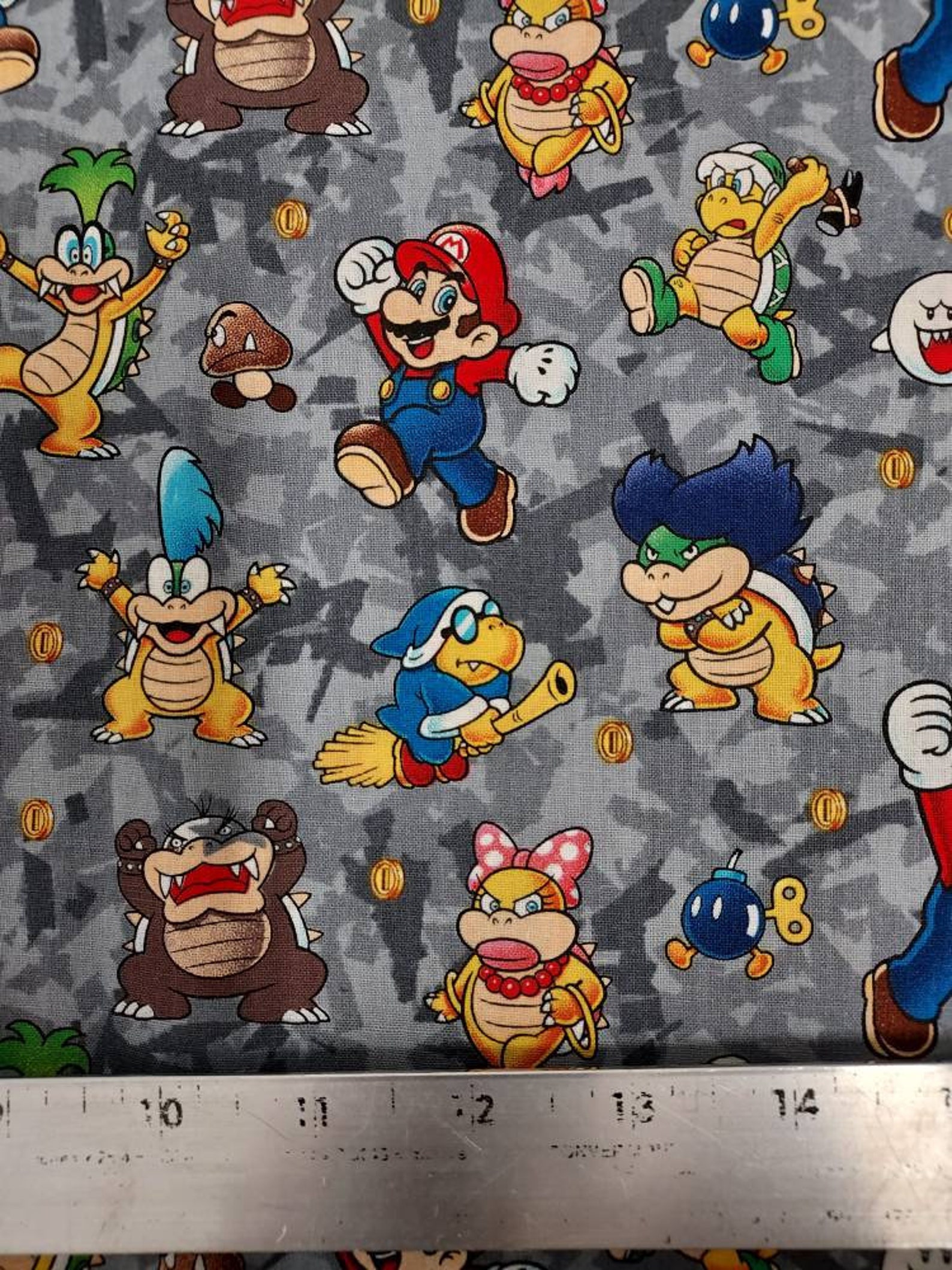 Super Mario Brothers 100% Cotton Fabric: Quilting & Crafts - Etsy