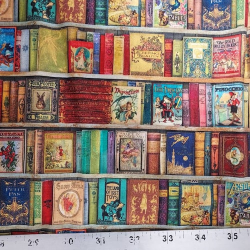 Books on Fabric Robert Kaufman Library of Rarities Books - Etsy