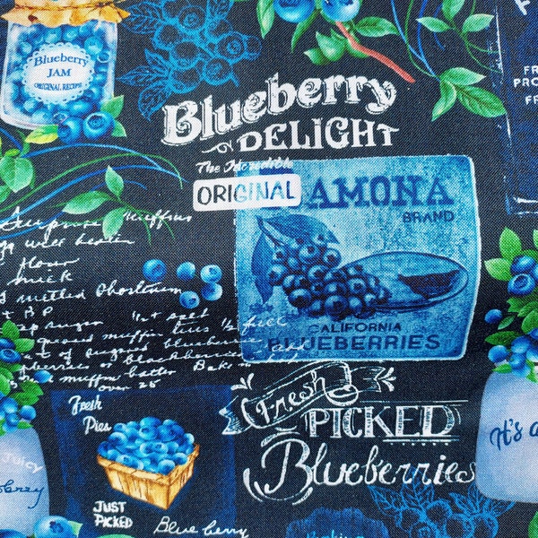 Timeless Treasures Blueberry Fabric - Etsy