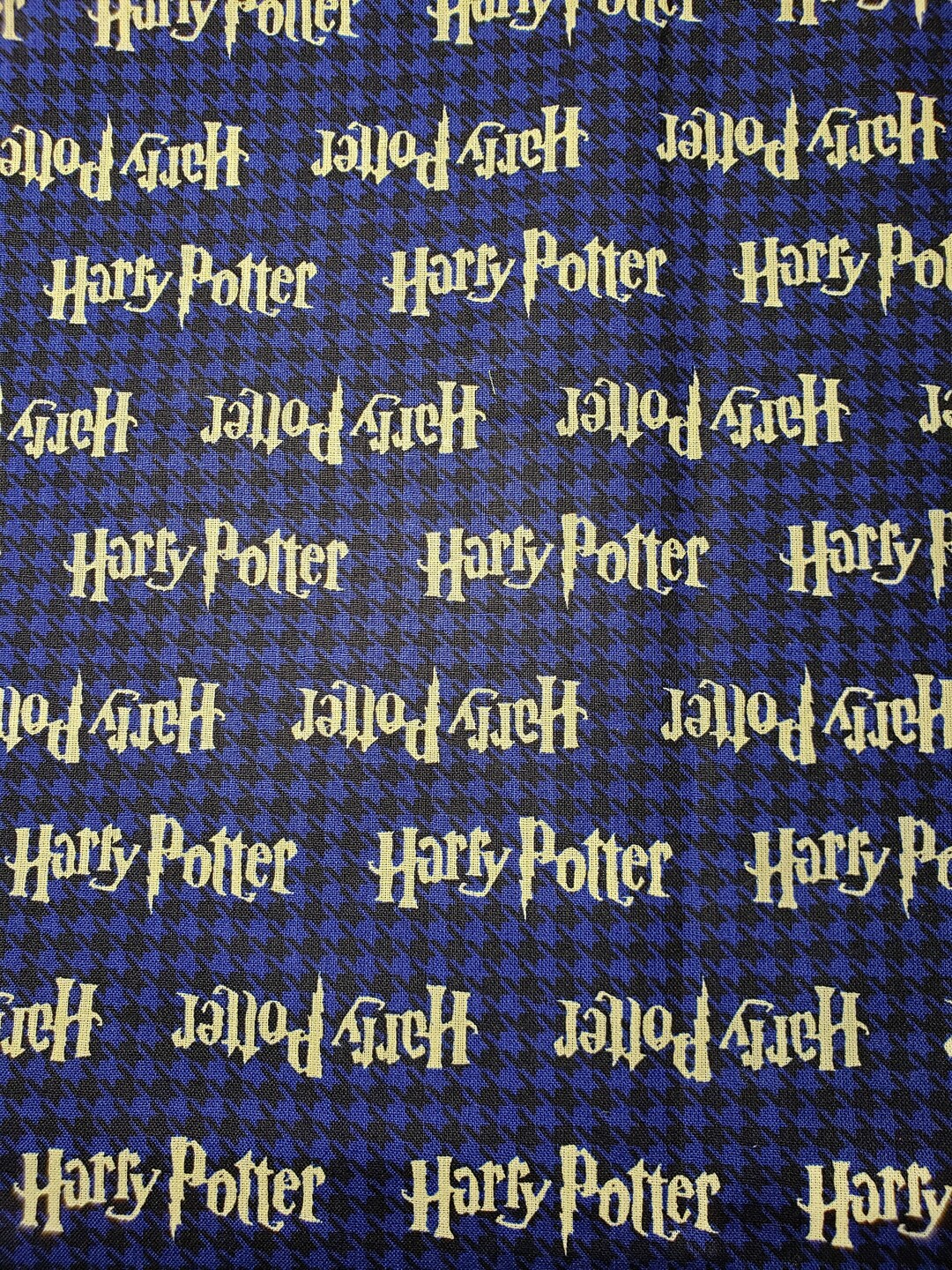 Harry Potter Hounds Tooth Fabric: 100% Cotton Quilting Material - Etsy