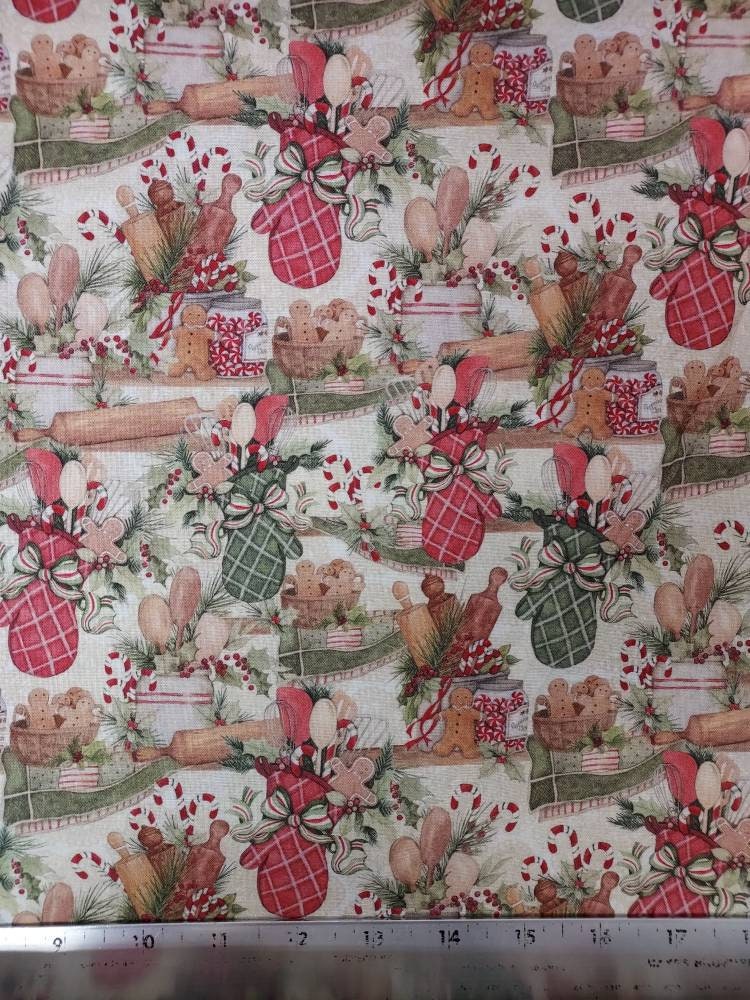 Susan Winget Gingerbread Kitchen Cotton Fabric: Quilting & Crafts - Etsy