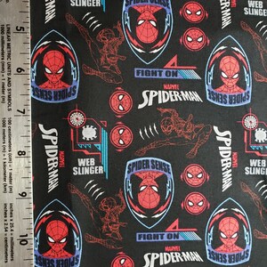 Spiderman Fabric Single Yard 100% Cotton for Clothing ,crafts and ...