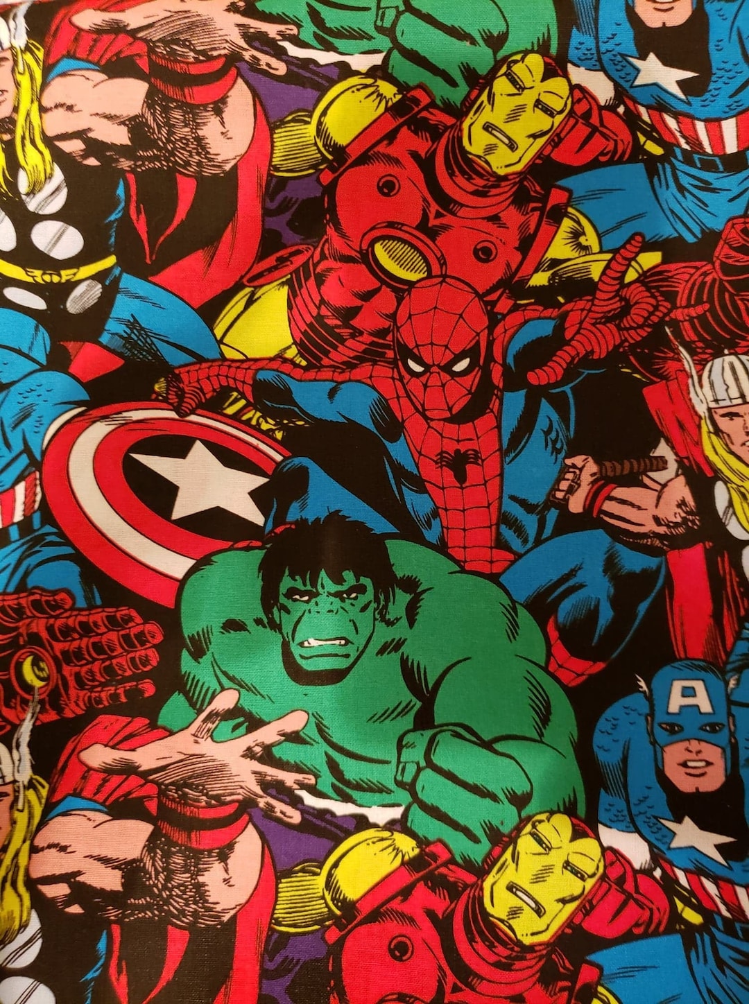 Marvel Comic Characters Fabric 100% Cotton for Clothing ,crafts and ...