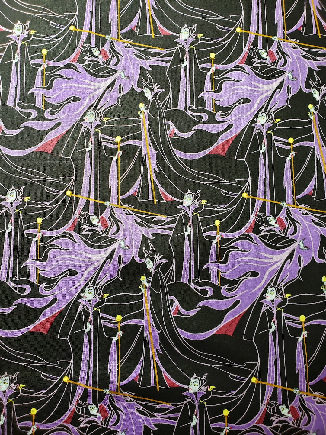 Evil Maleficent Fabric Single Yard 100% Cotton for Clothing ,crafts and ...