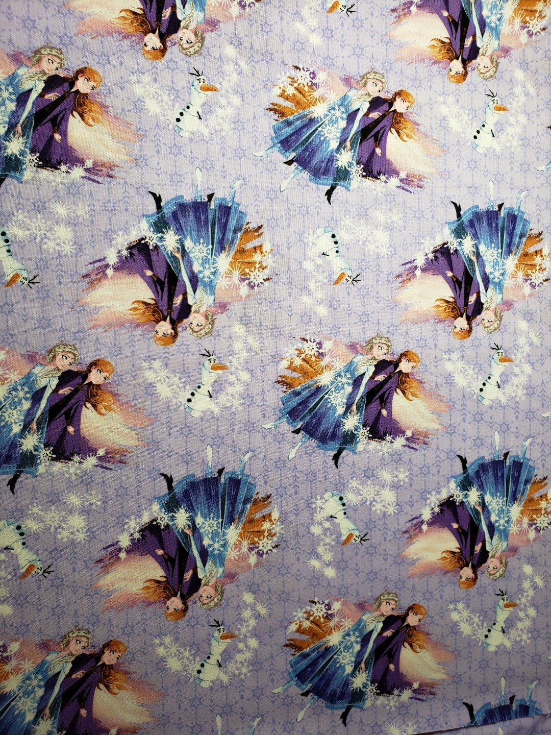 Disney Frozen 2 Destiny Awaits Elsa and Anna and Olaf Fabric.100% ...