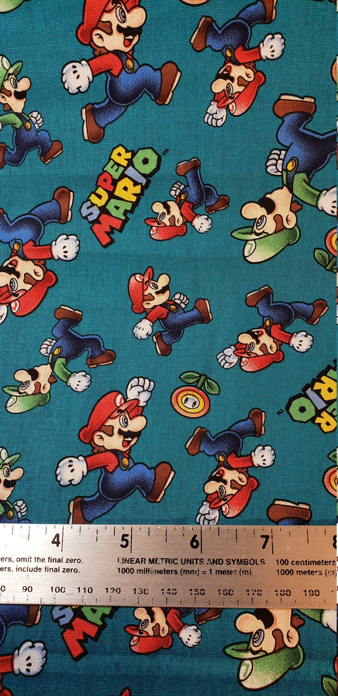 Super Mario Fabric, 100% Cotton, Nintendo Fabric,for Clothing ,crafts ...