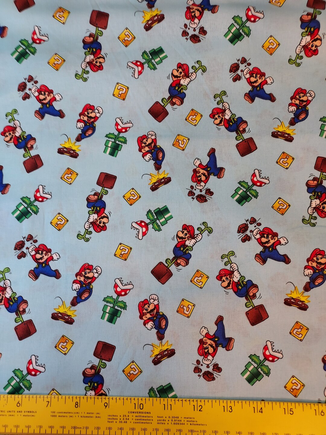Rare Super Mario Toss Fabric: 2016 Springs Creative 100% Cotton - Etsy