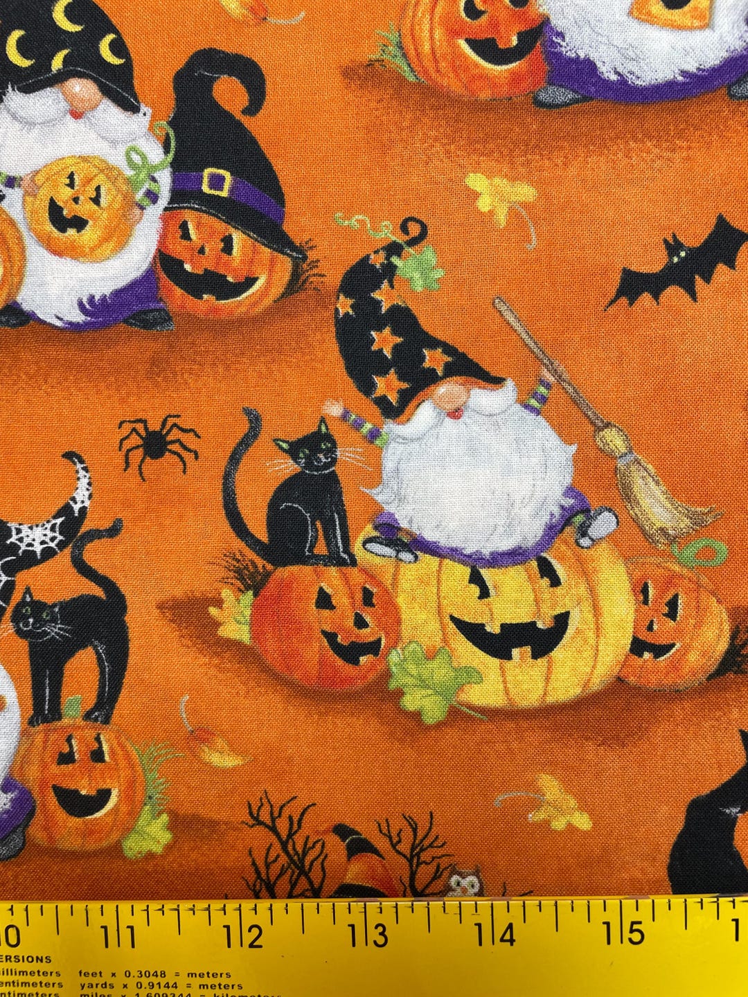 Susan Winget Halloween Cotton Fabric: the Boo Crew, Gnomes & Pumpkins ...