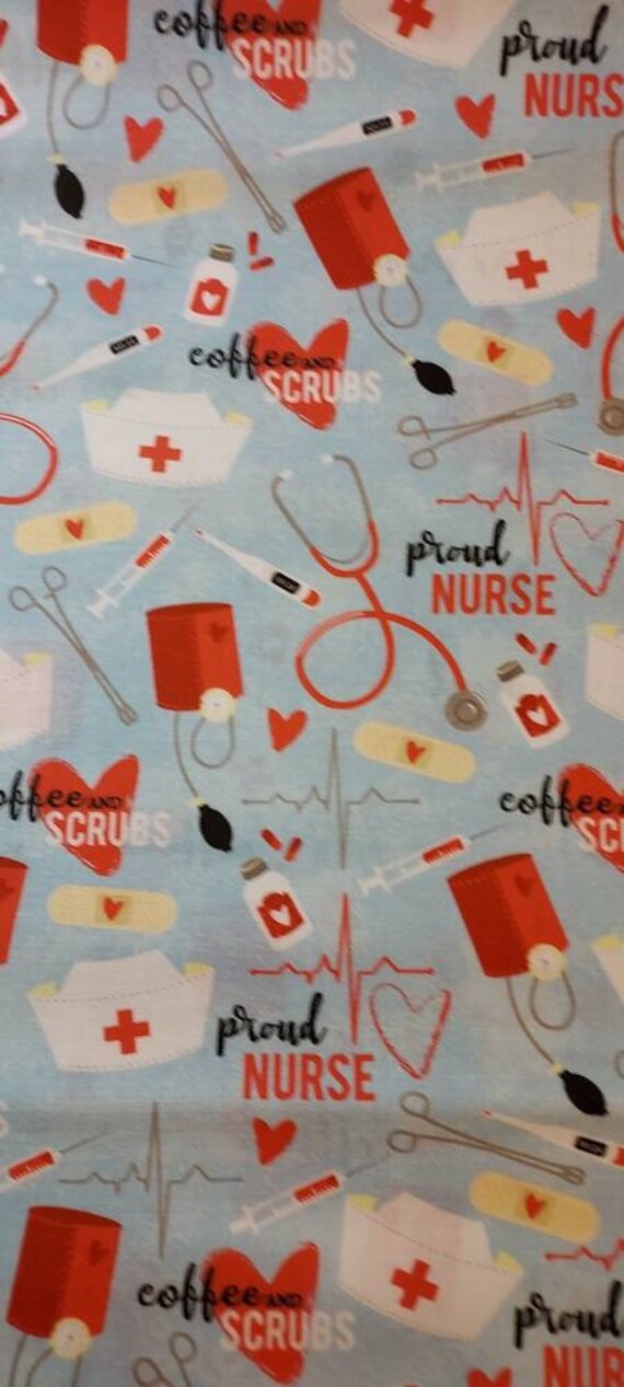 Nurse Print Novelty Quilt Cotton Fabric 100% Cotton for | Etsy