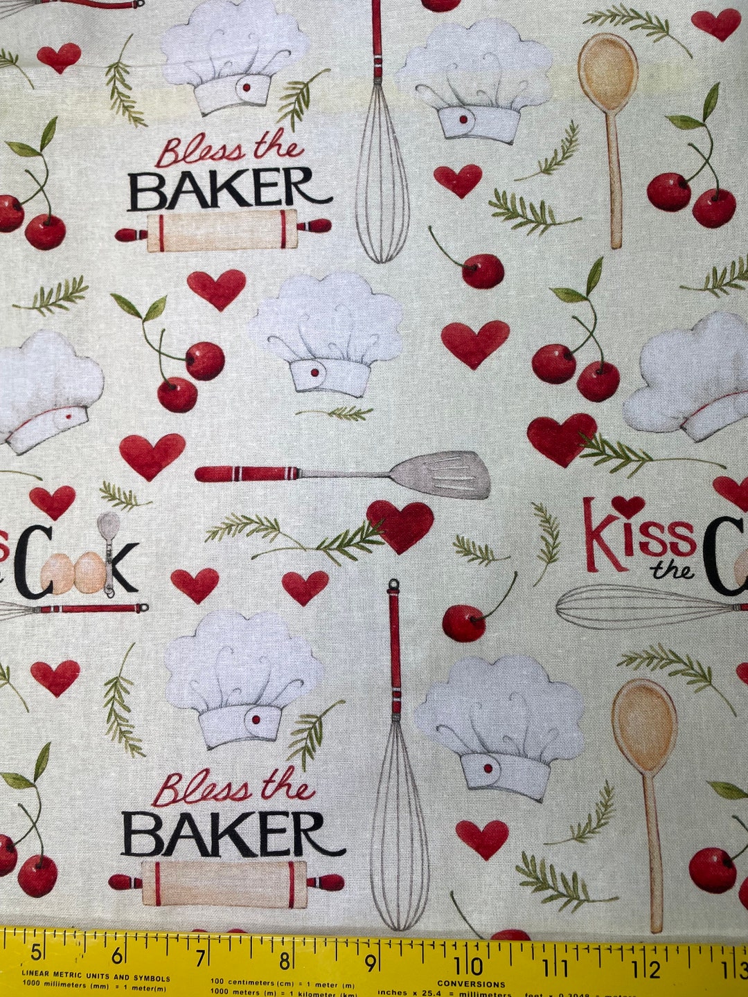 Bless the Baker Fabric,100% Cotton for Clothing ,crafts and Quilting ...