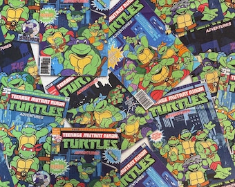 TMNT Fabric Fat Quarter teenage Mutant Ninja Turtles - Etsy
