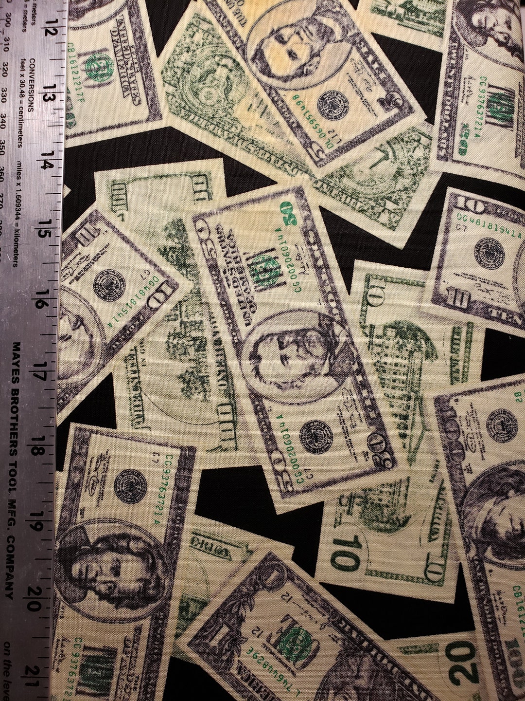 Money Print Fabric: 100% Cotton Crafting & Quilting - Etsy