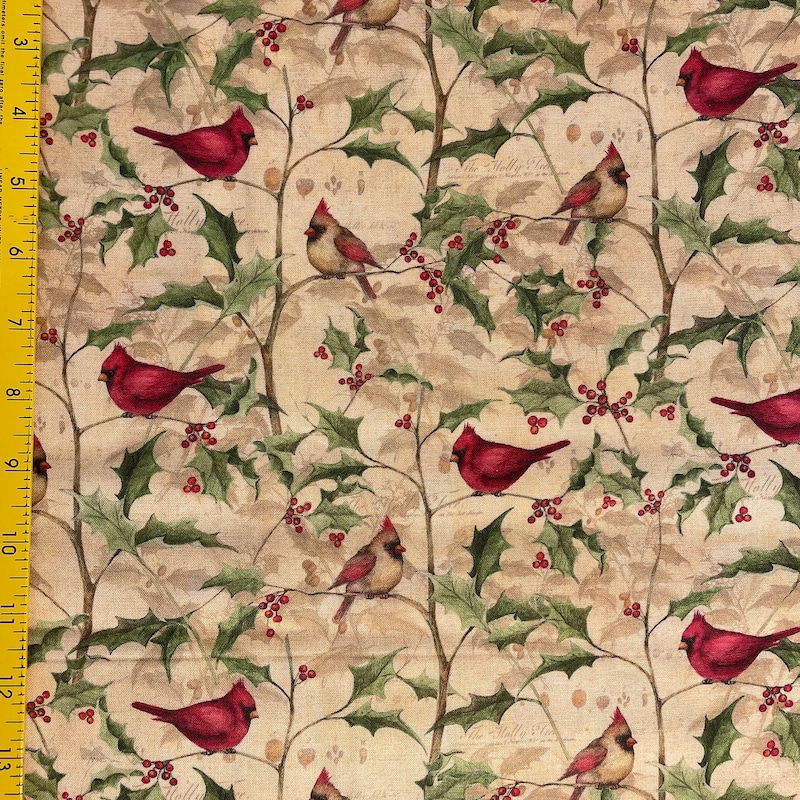 Cardinal Fabric - Etsy Canada