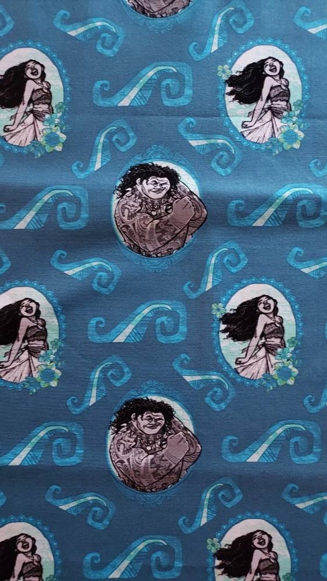 Tela de Moana y Maui cortada a medida 100% algodón. B.T.Y.3/4,1/2,1/4 ...