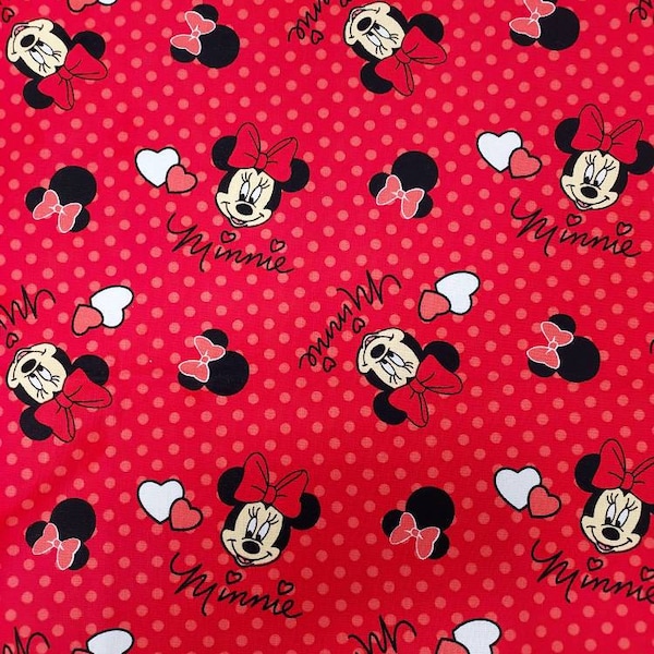 Minnie Mouse Fabric - Etsy