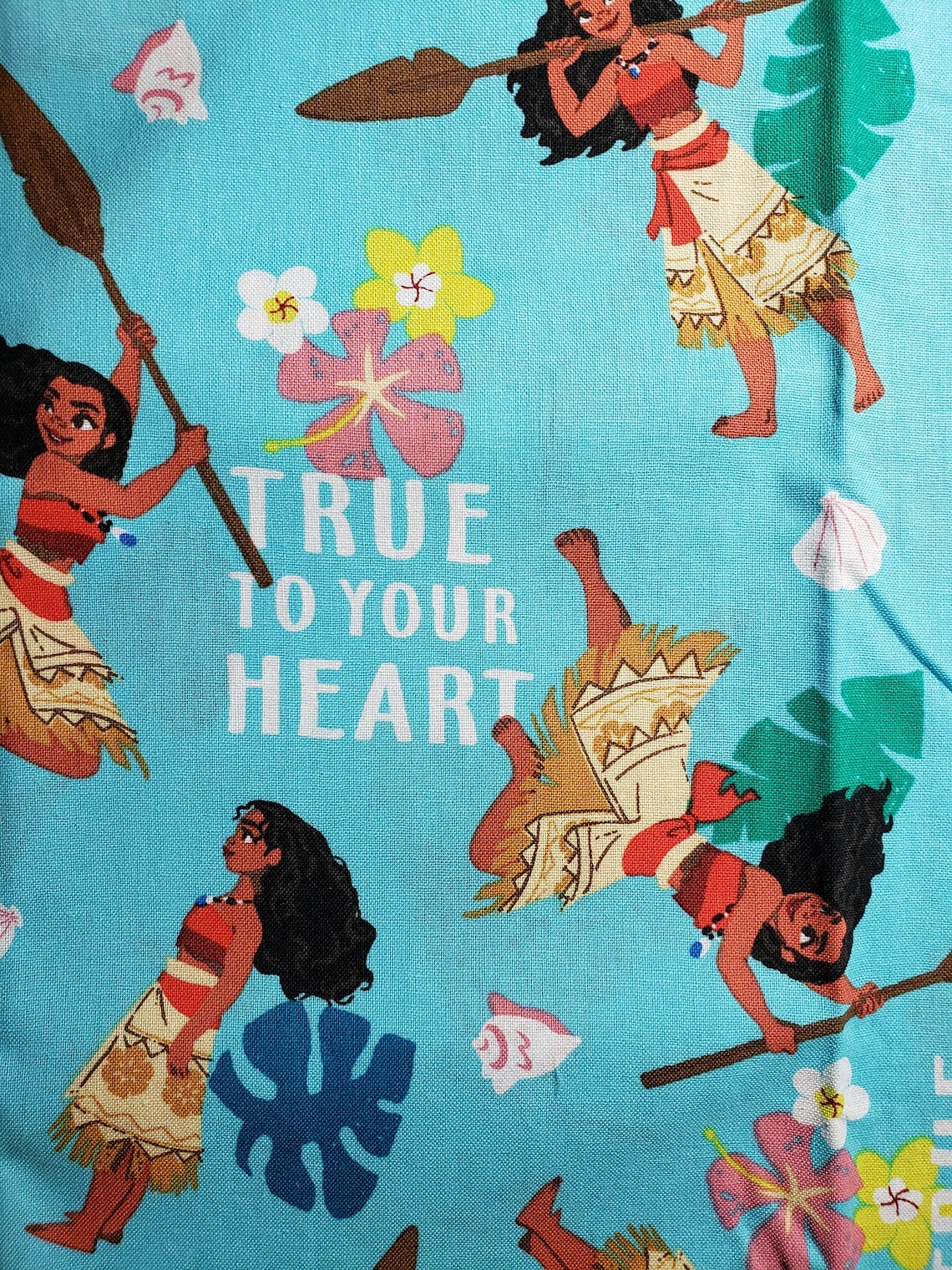 Moana Fabric Single Yard 100% Cotton for Clothing crafts and | Etsy