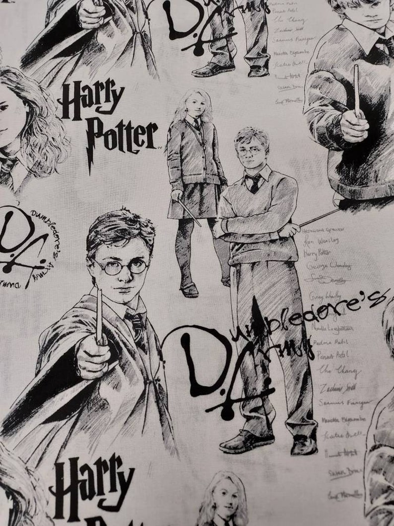 Harry Potter Dumbledores Army 100% Cotton by the Yard for - Etsy
