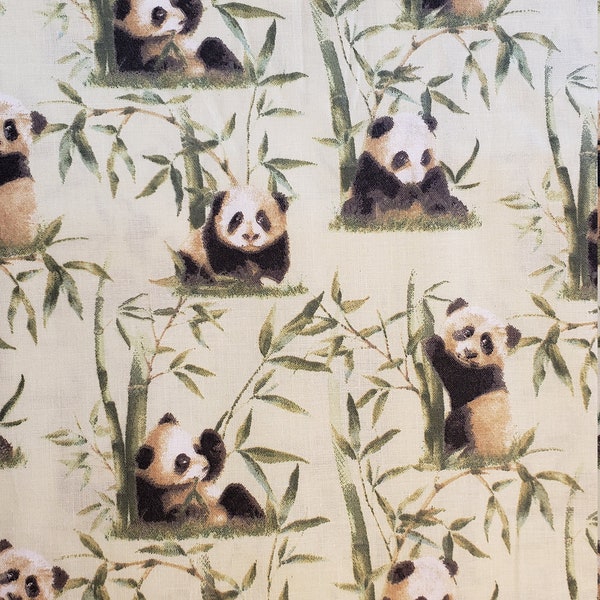 Panda Fabric - Etsy UK