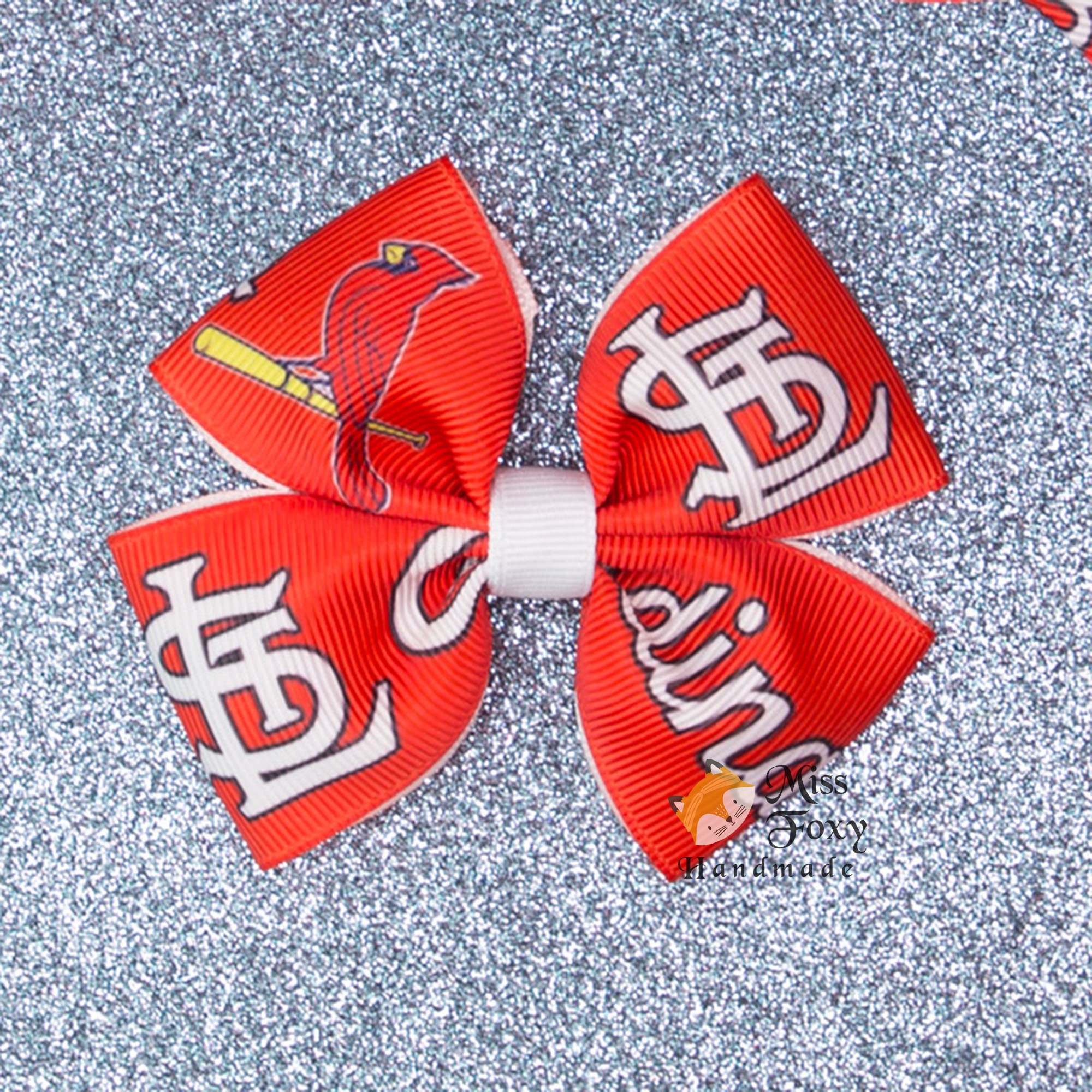 St. Louis Cardinals Baseball Hair Bow Toddler Hair Bows | Etsy