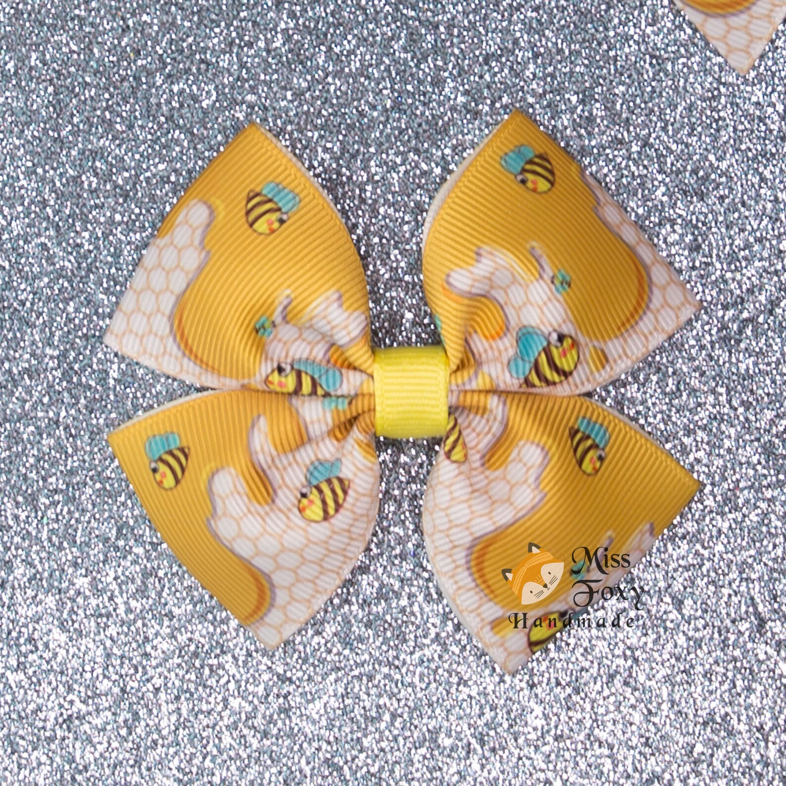 Cute Honey Bee Beehive Hair Bow | Toddler Hair Bows | Girls Hair Bow ...