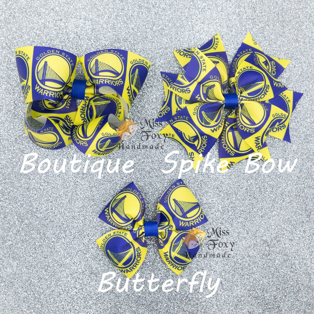 Golden State Warriors Basketball Hair Bow Toddler Hair Bows Girls Hair ...